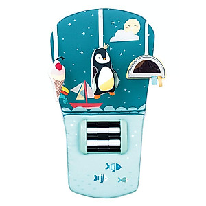 Infant Car Toy Travel Activity Center Baby Car Seat Toys for Babies 0-6 Months Arch with Mirror, Rattle, Teether Hanging Toy for Baby Infant 0-6-12 Months, Sensory Gift