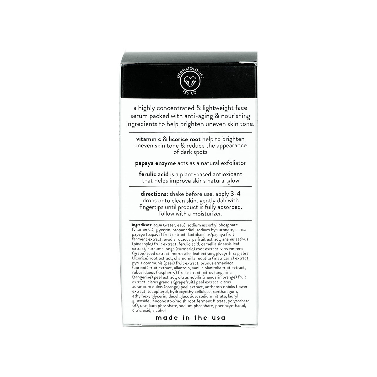 Cleen Beauty Vitamin C Serum for Face with Papaya Enzyme | Face Serum for Women - Paraben Free | Papaya Skin Glow Serum, 1 Fl. Oz.