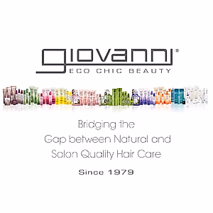 GIOVANNI ECO CHIC 50:50 Balanced Hydrating Calming Conditioner - Leaves Hair pH Balanced, Ideal for Over-Processed, Environmentally Stressed Hair, No Parabens, Color Safe, Sulfate Free - 24 oz