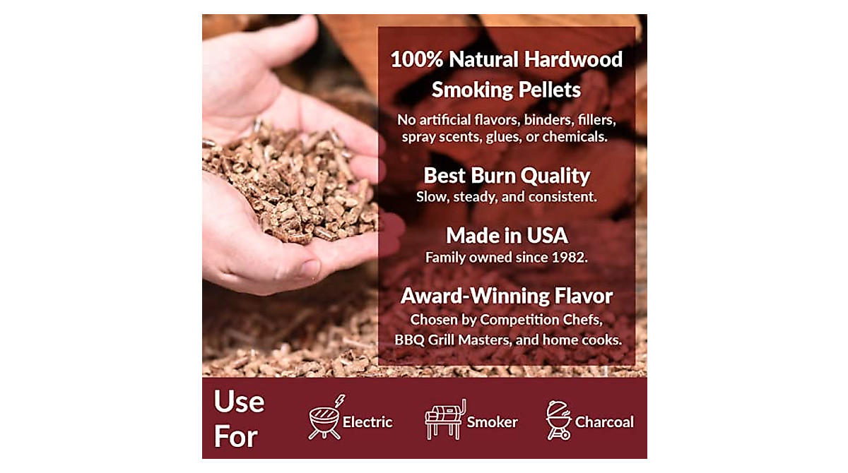 BBQr's Delight Wood Smoking Pellets - 6 Flavors for Perfect Smoke