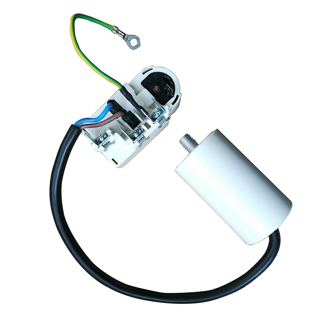 HUAYUWA TY-QZ-108 Refrigerator Starter Relay with 4.5UF Capacitor and Protector Compatible with Haier,Xinfei,Royalstar Refrigerator Compressor