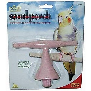 JW Pet Company Insight Sand Perch T Perch Bird Accessory, Regular, Assorted Colors