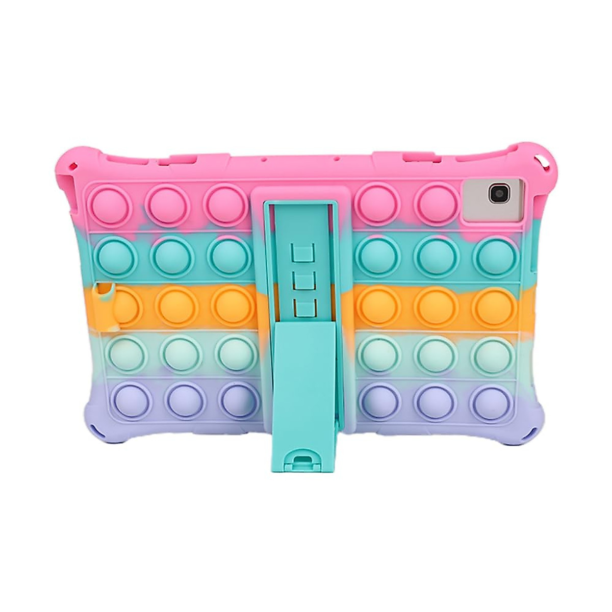 AIJAKO 10.4 Inch Silicone Case for TECLAST T40S Tablet, Protective Cover with Multi-Viewing Angles Stand Pencil Holder for TECLAST T40S/TECLAST T40 Pro/TECLAST T40/TECLAST T40 Plus/T40 5G, Pink Purple