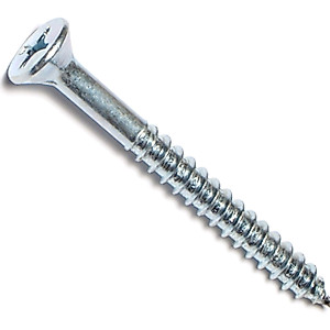 Hard-to-Find Fastener 014973293895 Phillips Flat Wood Screws, 14 x 2-1/2, Piece-100, zinc