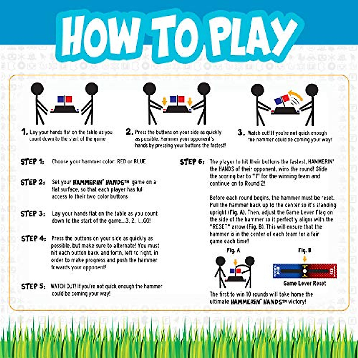 Franklin Hammerin' Hands Game - 2-Player Competition - Kids Interactive Game - Fun Competitive Game for Girls and Boys of Ages 3+