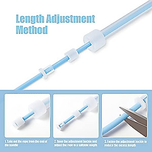 M STURDY LIFE 2-Pack Light Weight Speed Jump Ropes for Kids, Easy to use and Adjustable Skipping Rope, PVC Tangle-Free Workout Jump Ropes Crossfit Equipment for Athletes, Men, Women and Teenagers (Blue/Orange)