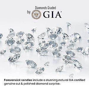 Blow Me Surprise Candle with Diamond Inside | Foreverwick Candles | Scented Soy Candles Gifts for Women Anniversary Candle Wax | Romance Candles All-Natural Organic Soy Candle 14oz | 70h