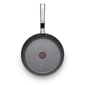 T-fal Endura Ceramic Nonstick Omelet Pan 8, 10.5 Inch, Oven Broiler Safe 500F, Cookware, Pots and Pans Grey