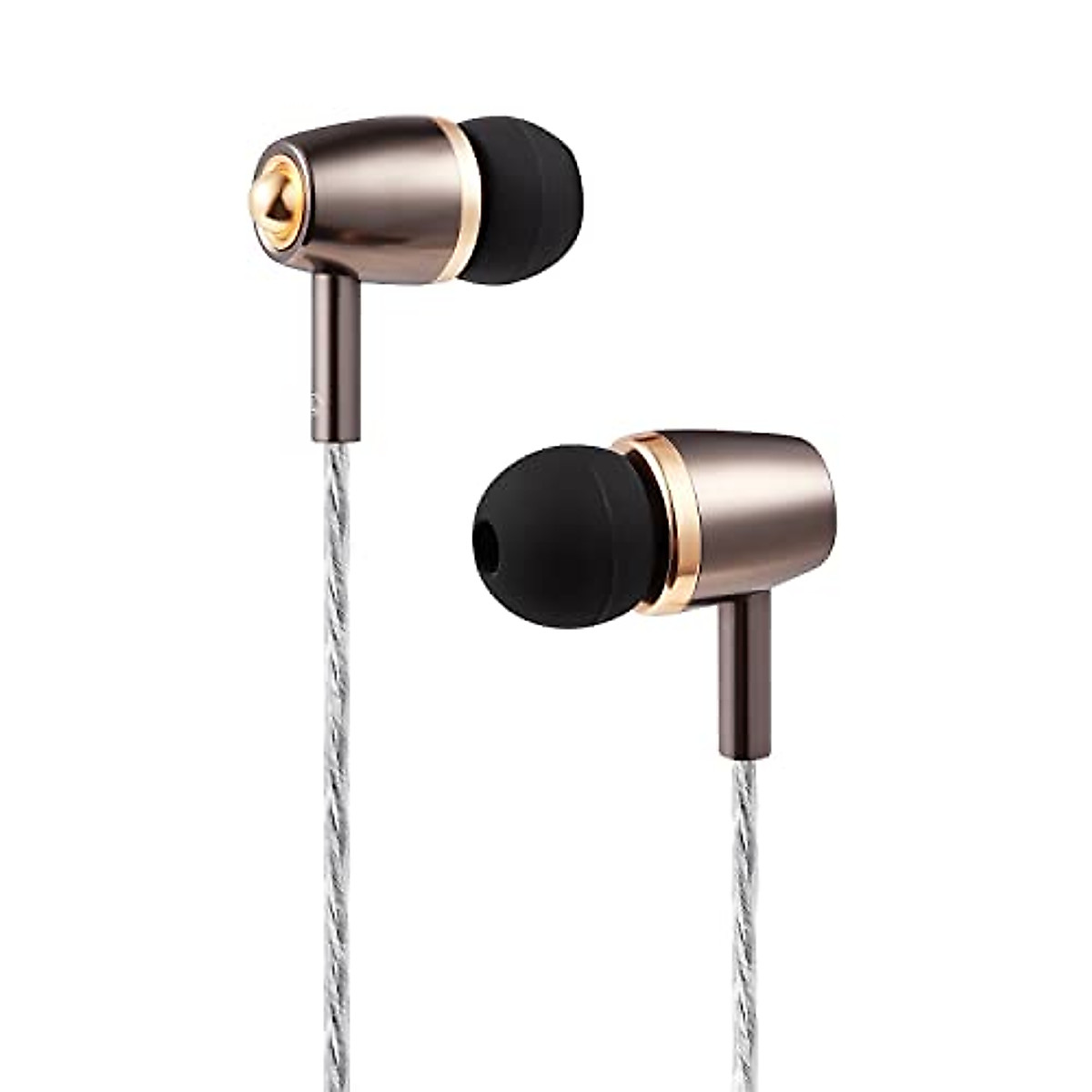 sephia SP1020 Earbuds in Ear Headphones Wired Earphones with Tangle Free Cord Case HD Bass Noise Isolating Ear Buds 3.5 mm Plug