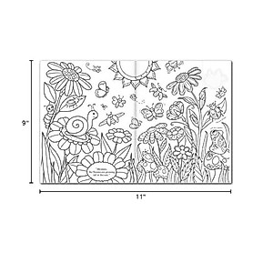 Personalized Coloring & Activity Book for Kids with Sticker Sheet - I See Me! (Garden)