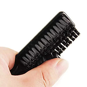 JINGYANG Beard Pencil Filler,Fast Camouflage Natural Hair Grower Waterproof Beard Pencil with Brush Kit for Mens (Black + Dark Brown)