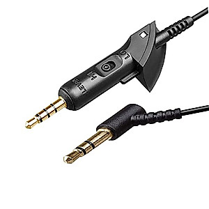 Tobysome QC15 Replacement Audio Cable Cord Line Compatible with Bose QC15 QuietComfort 15 Headphones