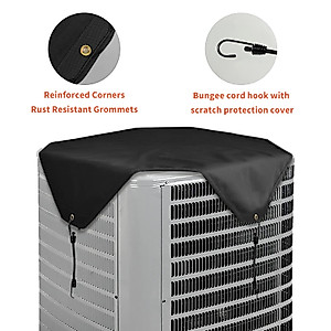Jeacent Air Conditioner Cover for Outside Units, Heavy Duty Winter Top