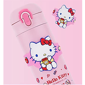 Hello Kitty Stainless Steel Insulated Water Bottle 350ml - Pink