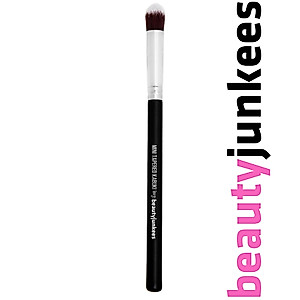 Small Concealer Brush Under Eye – Mini Tapered Kabuki Makeup Brush for Blending, Setting, Contour Eyeshadow, Powder, Cream Make Up, Vegan Synthetic