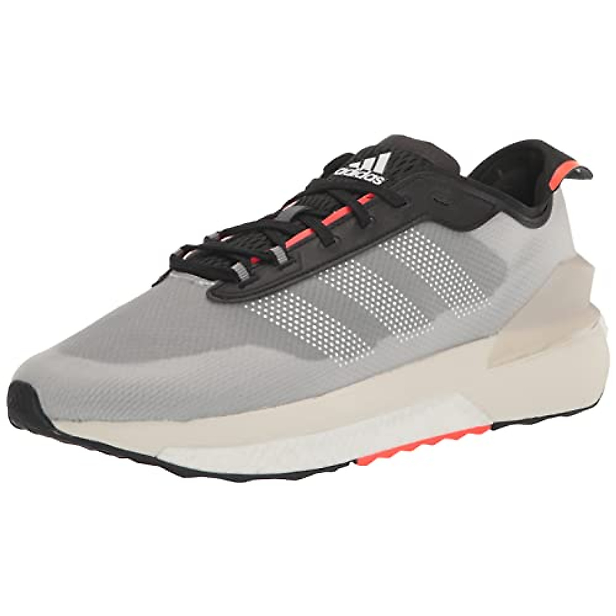 adidas Unisex Avery Running Shoe, Black/Black/Solar Red, 8.5 US Men