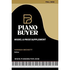 Piano Buyer Model & Price Supplement: Fall 2022