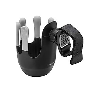 Stroller Cup Holder with Flexible Grips and Newly Designed Adjustable Straps, Universal, 360 Degrees Rotation, Multi-Functional 2020-Model