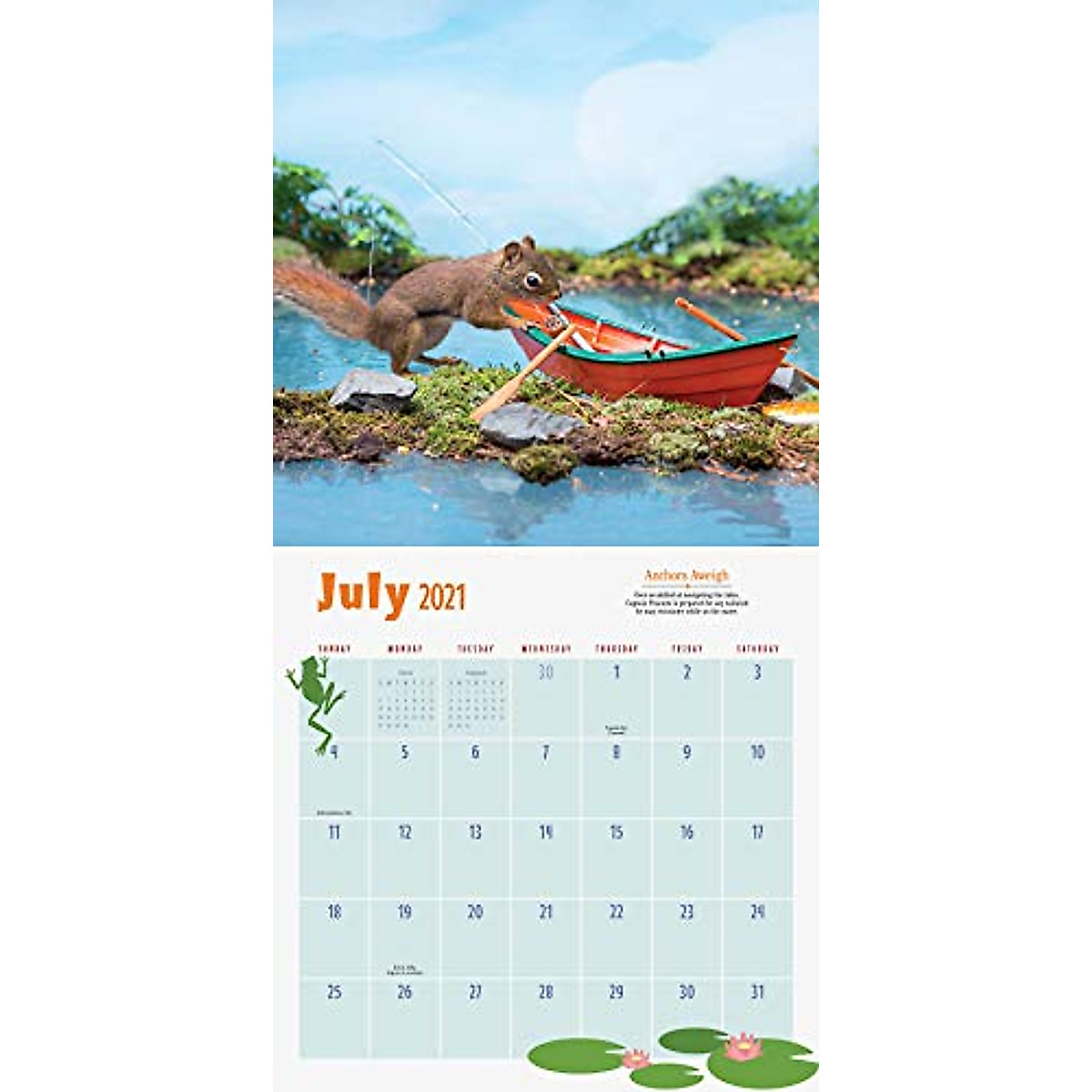 The Secret Life of Squirrels Wall Calendar 2021