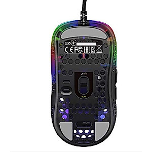 XTRFY MZ1, Ultra-Light Wired Gaming Mouse, Cutting-Edge Pixart 3389 Sensor, Unique Shape for Optimum Aim, Adjustable RGB Lighting, Zy’s Rail Edition