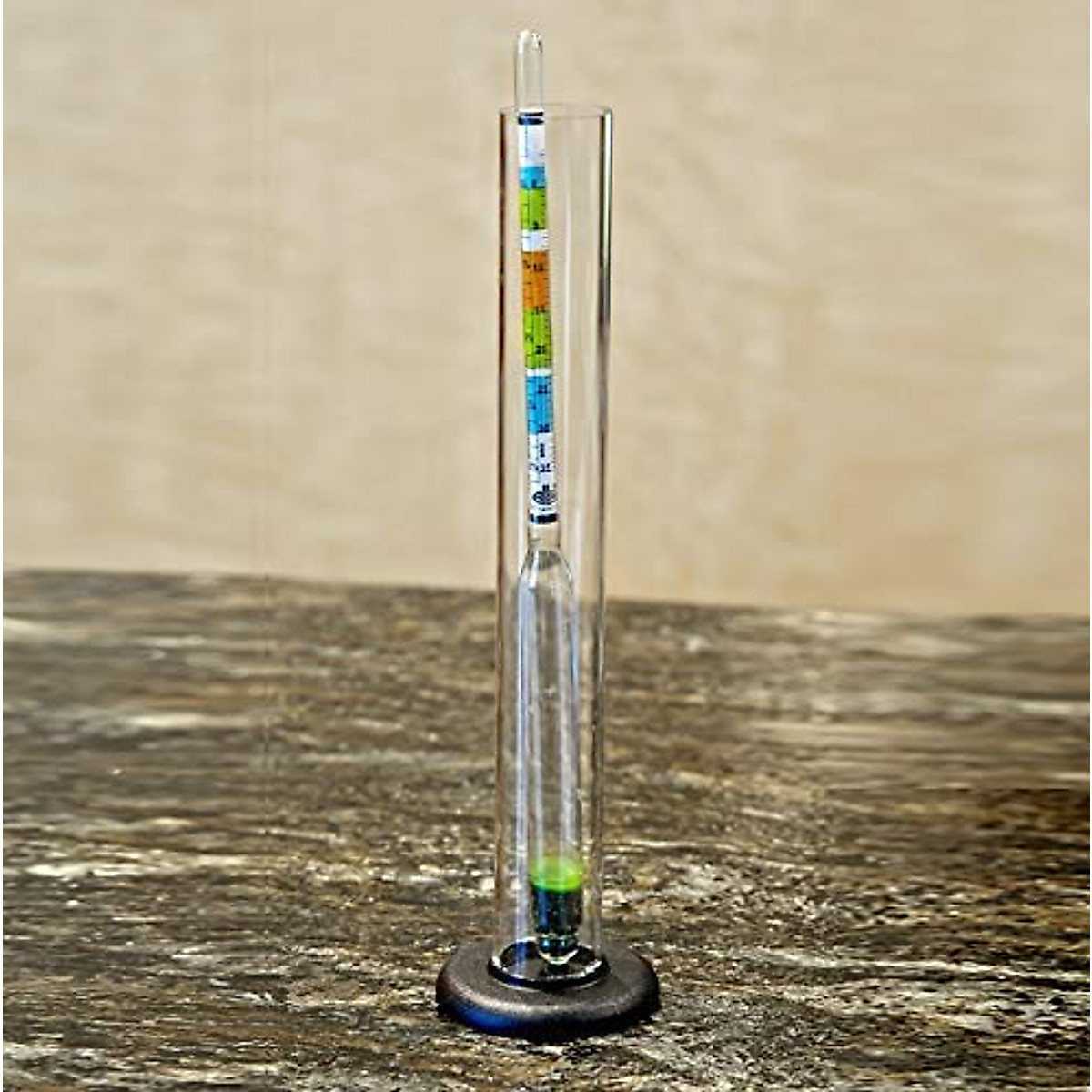 Fermtech 10" Hydrometer Test Jar for Beer or Wine Sampling, Plastic bu Ubrewusa