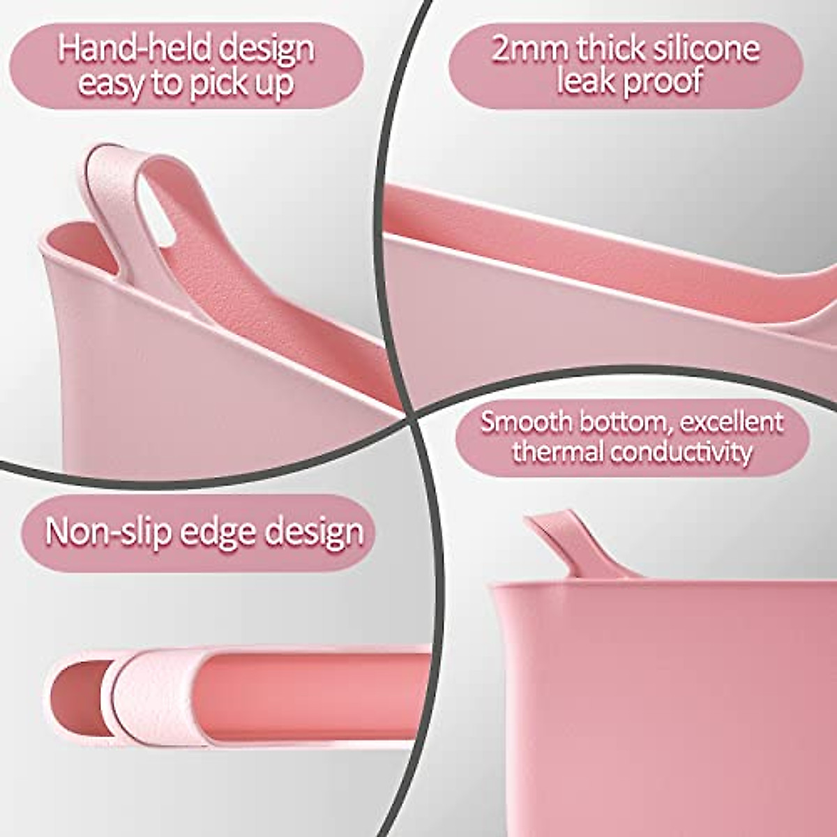 Silicone Slow Cooker Liners Fits for 6-8 Quarts Crockpot,Reusable Silicone Cooking Bags Liners,Dishwasher Safe/Easy Clean/Leakproof/Slow Cooker Accessories for Oval Or Round Cooker (pink+yellow,7-8QT)