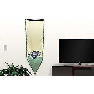 Game of Thrones- Stark Winterfell Tournament Banner Fabric Poster 19 x 60in