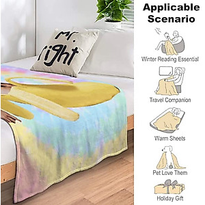 Banana Ultra-Soft Micro Fleece Blanket Flannel Blankets Room Decoration for All Seasons 60"X50"