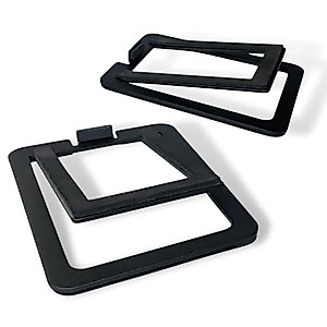 Audioengine HD3 Powered Bluetooth Speakers and DS1M Metal Desktop Speaker Stands Bundle (Walnut)