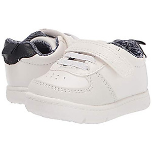 Carter's baby boys Kyle Fashion Sneaker First Walker Shoe, White, 3.5 Infant US
