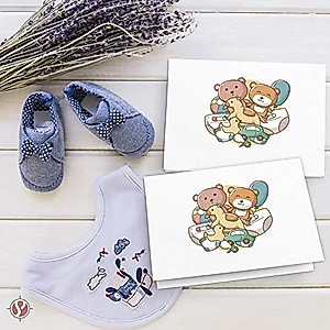 Greeting Cards - 5x7 Inches Heavyweight Blank White Card Paper- Half-Fold Design - Perfect for Birthday Invitations, Wedding, Holiday, Notes, Anniversary and All Occasions - Bulk Pack of 100 Cards