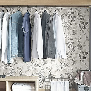 NuWallpaper NUS3144 Breezy Peel & Stick Wallpaper, Grey