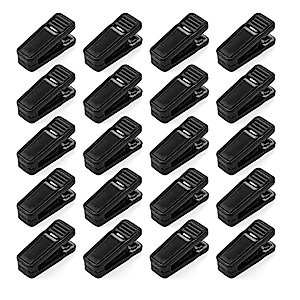 Cozymood Hanger Clips 40Pack Plastci Finger Clips for Hangers NO-Slip Strong Finger Clips Perfect for Velvet Hangers Plascti Hangers,Clothes Clips Black