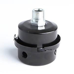 Air Compressor Silencer,Filter Thread Metal oil-less Intake Filter Air Filter Silencer Noise Muffler (3/8 PT 16mm)