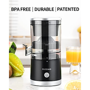 Citrus Juicer Machines Rechargeable - Portable Juicer with USB and Cleaning Brush for Orange, Lemon, Grapefruit（Update）