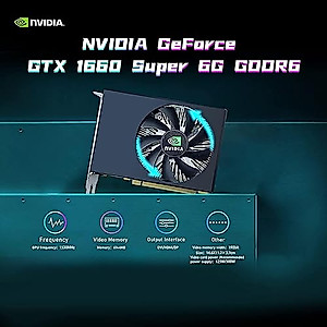 Dell Gaming PC Desktop Computer - Intel Quad I5 up to 3.6GHz, GeForce GTX 1660 Super 6G GDDR6, 32GB Memory, 128G SSD + 3TB, RGB Keyboard & Mouse, DVD, WiFi & Bluetooth 5.0, Win 10 Pro (Renewed)