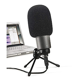 AT2020 Pop Filter Foam Cover - Large Mic Windscreen for AT2020 AT2020USB+ AT2035 Condenser Microphone to Blocks Out Plosives