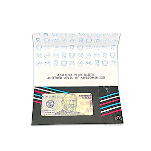 ZipGifts Birthday Card | Zip-Open Money Holder w/Clear Plastic Window for Cash, Check, & Gift Card (Game On)