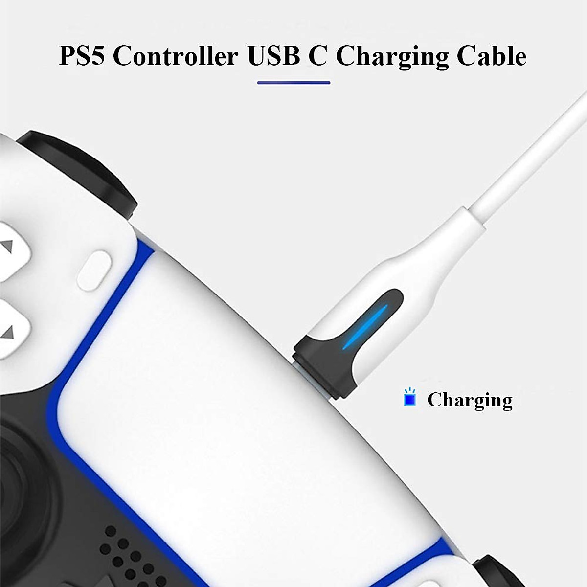 TAACOO USB C Charging Cable for Playstation 5 Controller, PS5 Controller Play and Charge Cable — 4.9FT