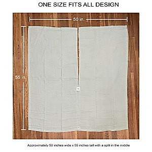 Indi by Kishu Baby GOTS Organic Muslin Nursing Cover Up for Breastfeeding, Breathable Nursing Shawl, Scarf, Privacy Nursing Cover for Breastfeeding Moms (Indi Blue)