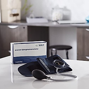 McKesson DuraShock Manual Blood Pressure Monitor - Aneroid Sphygmomanometer Unit with Nylon Cuff, Dial Display, Inflation Pump - Reusable, Fits Most Adult Arms, 1 Count