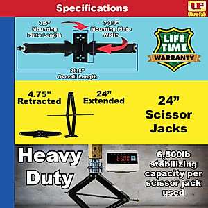 Ultra-Fab Products 48-979006 24" Ultra Scissor Jack