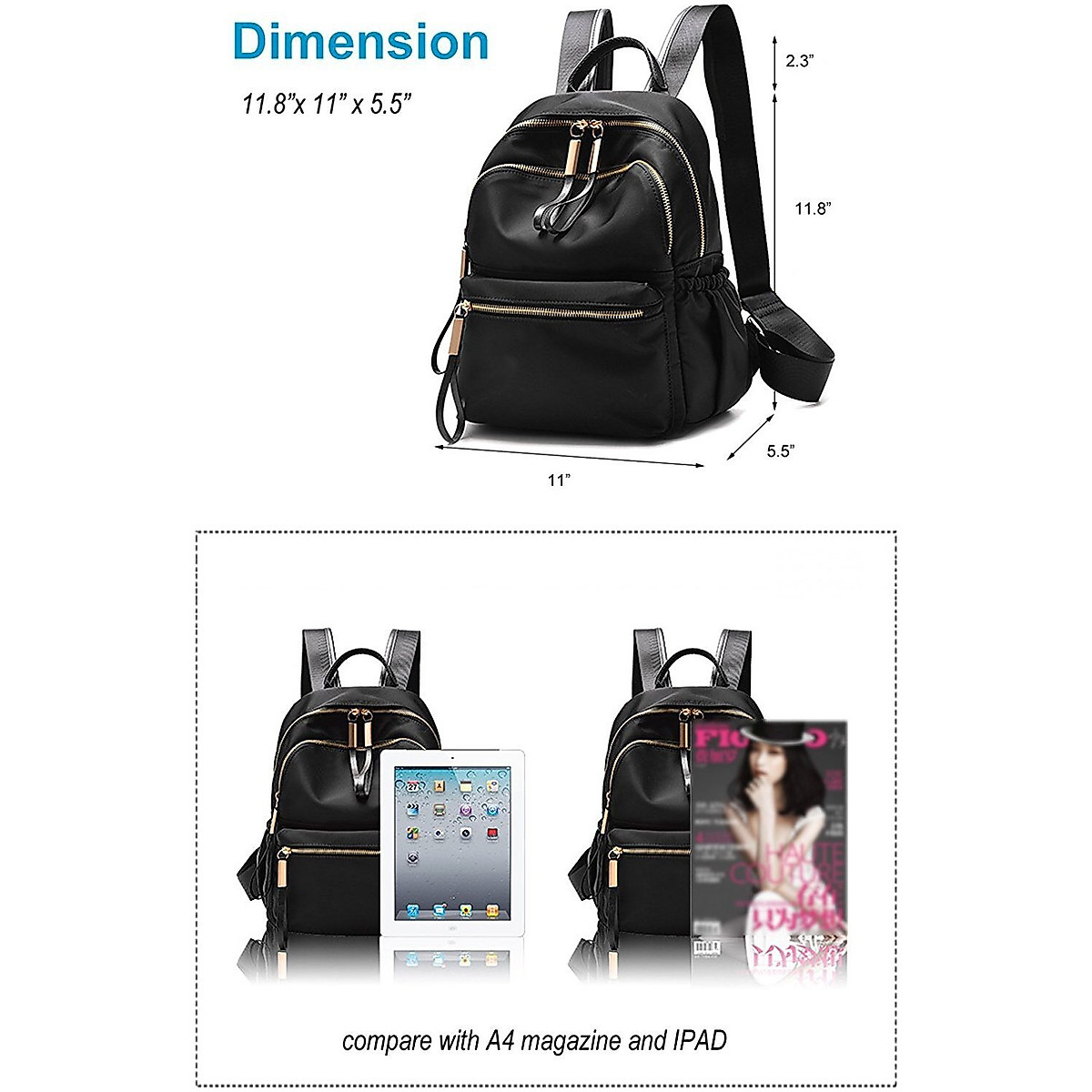 Women Backpack Purse lightweight Backpack Nylon Waterproof Daypack Casual Travel Backpack School bag for Women Girls