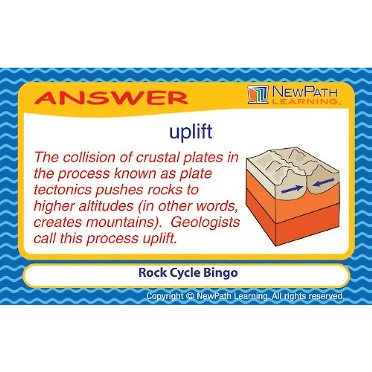 NewPath Learning - 24-6017 Rock Cycle Bingo Game, Grade 5-9