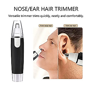 Nose Hair Trimmer for Women Ear and Nose Hair Trimmer for Men, Battery Operated Small Electric Trimmer Mens Nose Trimmer