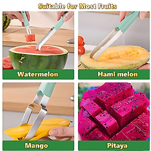 Watermelon Cutter Slicer Tool,3-in-1 Watermelon Cutter Slicer Tool, Watermelon Cutter,Stainless Steel Watermelon Popsicle Cutter,Watermelon Slicer Melon Cutter for Camping Kitchen Gadgets