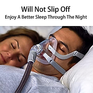 CPAP Mask Headgear Strap for Airfit F20, Replacement CPAP Headgear CPAP Supplies for Airfit/AirTouch F20, Large (Without Mask)