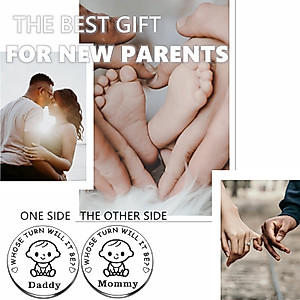 Decision Coin New Parents Gifts for Couples New Baby Gifts Mens Stocking Stuffers 2024 New Mom Gifts Funny Baby Gifts Pregnancy Gifts for Expecting Mom New Dad Gifts Mom to Be Gift Christmas Stocking Stuffers