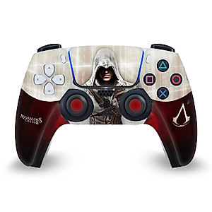 Head Case Designs Officially Licensed Assassin's Creed Cover Art II Graphics Matte Vinyl Faceplate Sticker Gaming Skin Decal Cover Compatible With Sony PlayStation 5 PS5 DualSense Controller