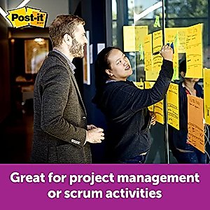 Post-it Super Sticky Big Notes, 11 in x 11 in, 1 Pad, 2X The Sticking Power, Neon Green (BN11G)